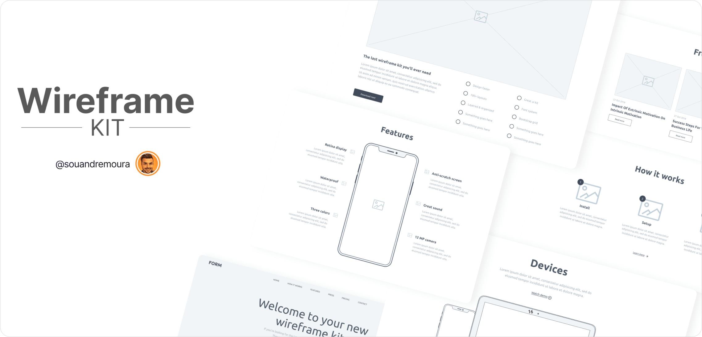 Modern Wireframe Kit